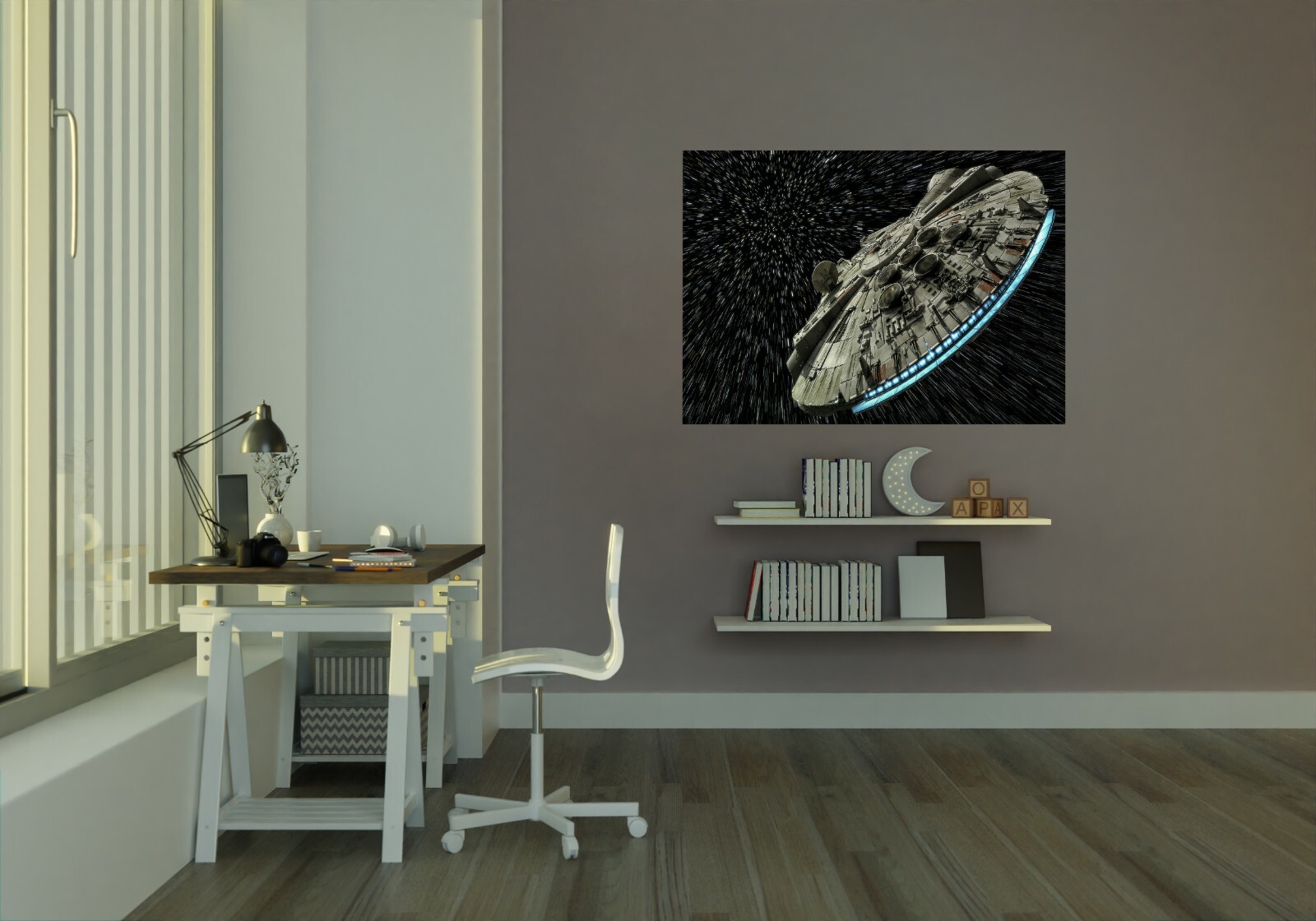 STAR WARS Der Millennium Falke POSTER Plakat Movie Film #102 | eBay.de