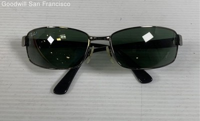 Ray-Ban RB 3364 004 62-17 3N Green Black Full Rim Rectangle Mens ...