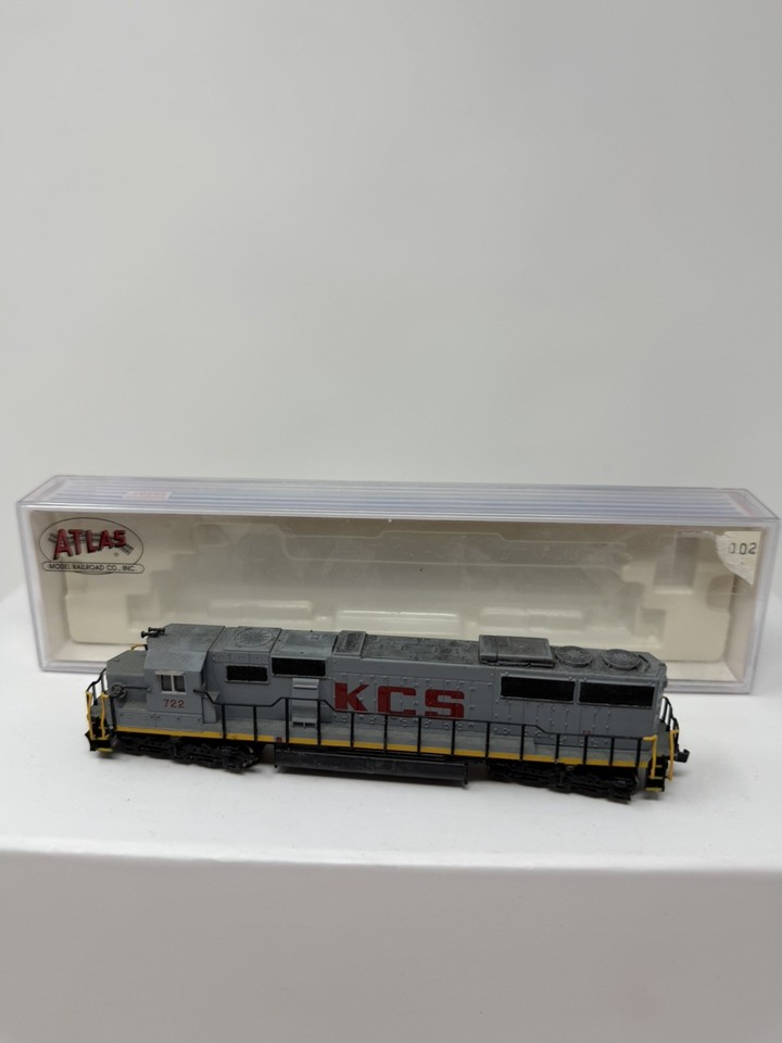 Atlas Kansas City Southern Locomotive SD-60 #722 49029 N Scale Train | eBay