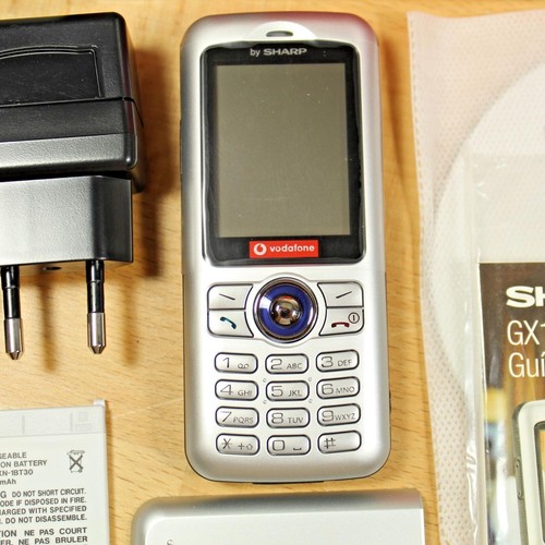 Rare Vintage Sharp GX15 Vodafone Phone Gray In Box Complete European | eBay
