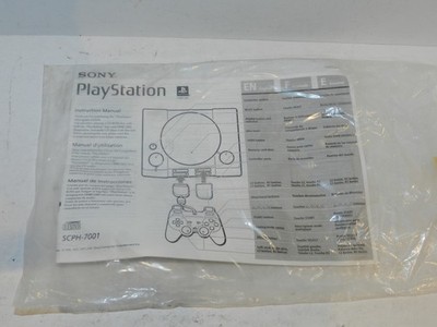 Sony Playstation 1 PS1 System Console SCPH-7001 Instruction Manual ONLY ...