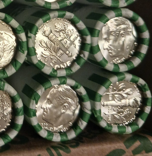 4 uncirculated Head/Tails, HH 2025 P Philadelphia Roosevelt Dime rolls ...