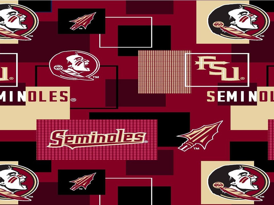 Florida State University FSU Seminoles Cotton Fabric by the Yard-ALL ...