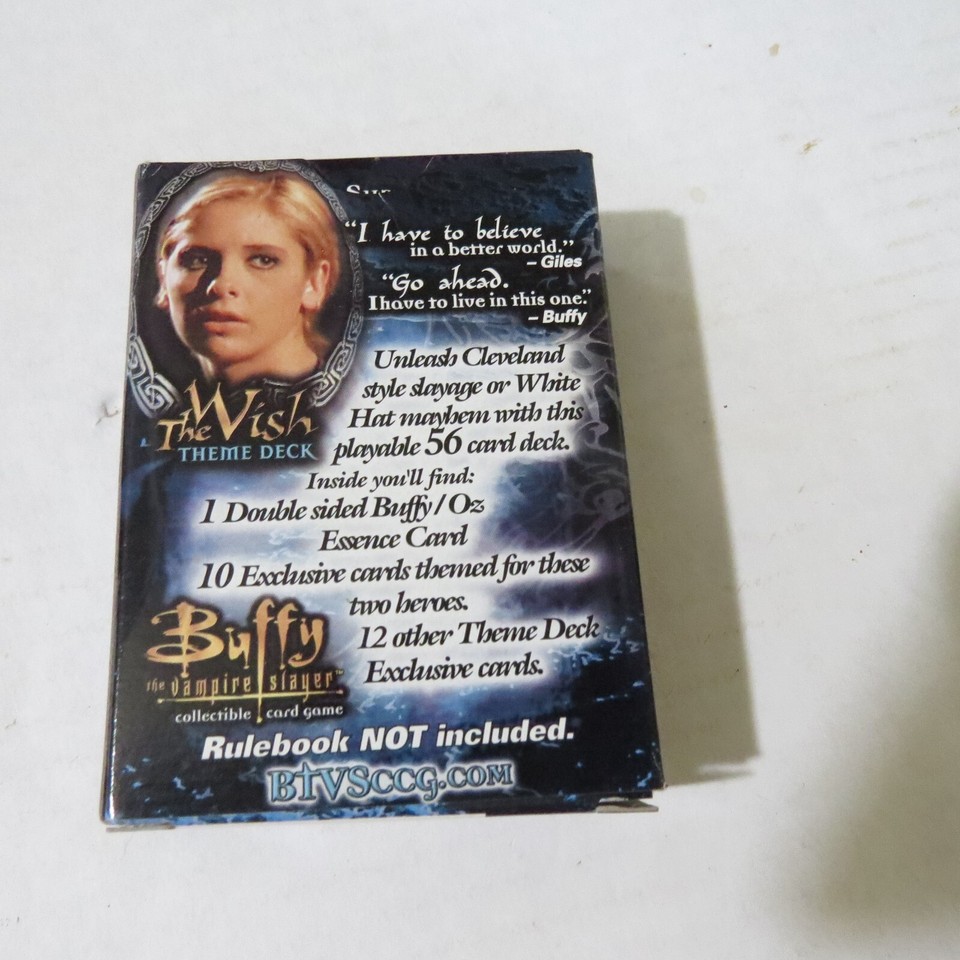 Buffy The Vampire Slayer BTVS TCG CCG The Wish Theme Deck - BUFFY & OZ ...