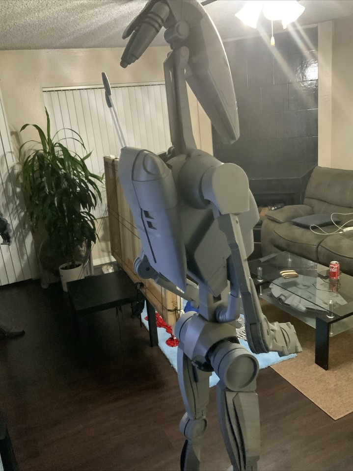 Life Size Star Wars Battle Droid With backpack and Blaster 3D Printed 6 ...