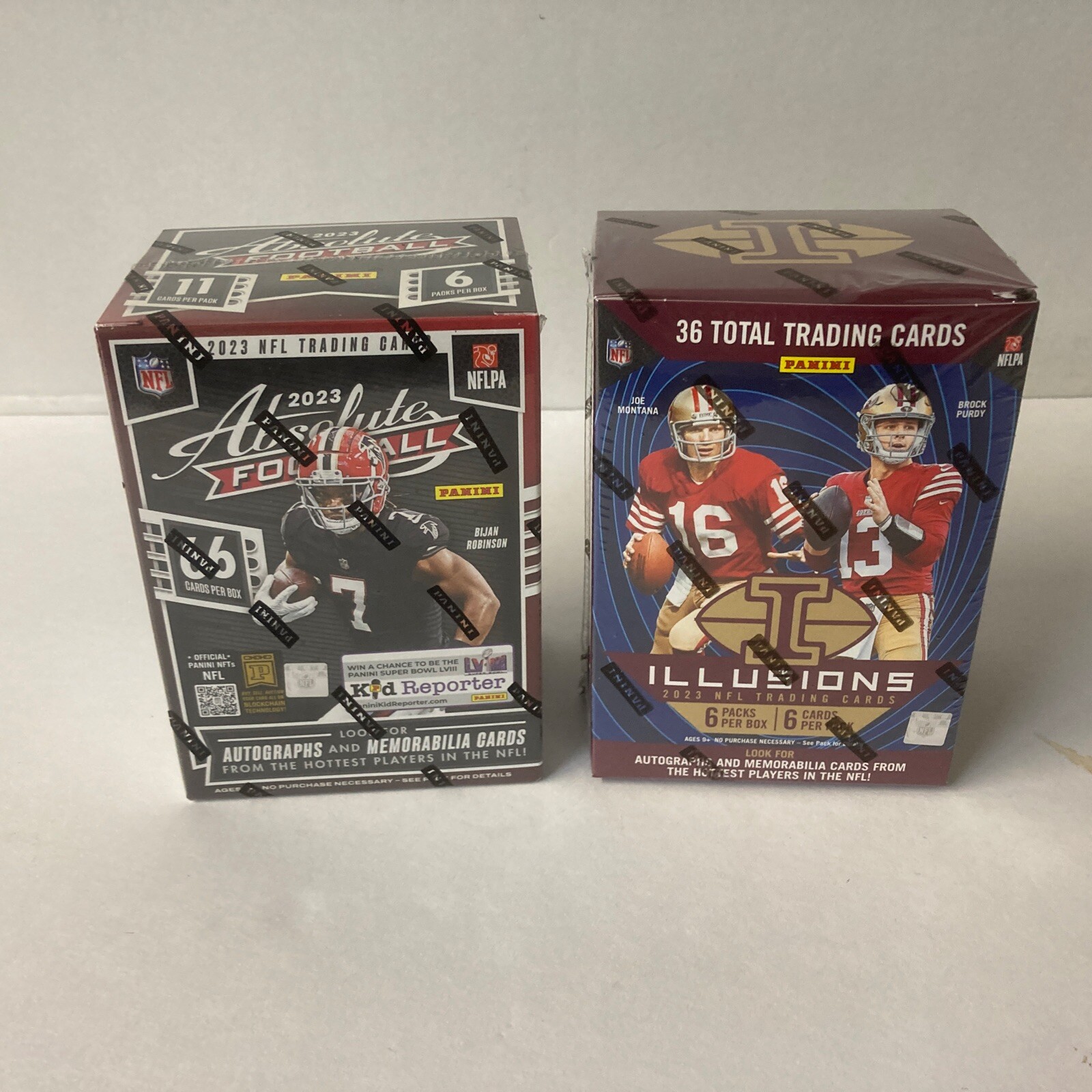 2023 Panini NFL Illusions & Absolute Football X 2 Blaster Box Mix ...