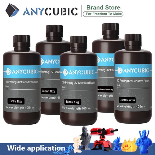 ANYCUBIC 405nm UV Sensitive Resin Colors Standard Resin for LCD SLA 3D ...