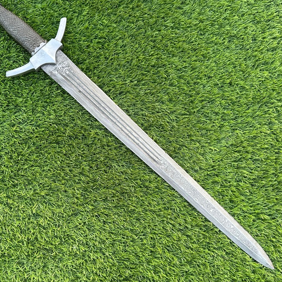 Premium Handmade Damascus Steel Short Sword – Outdoor Battle Ready ...