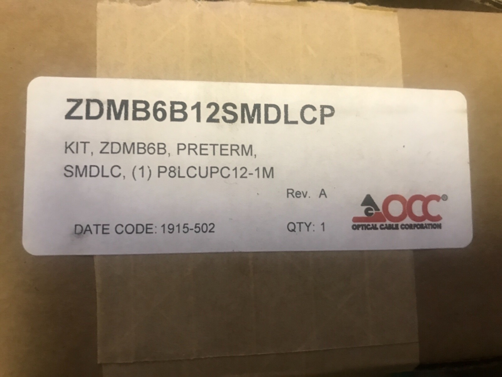 1 OCC Optical Cable KIT ZDMB6B P8LCUPC121M SMDLC | eBay