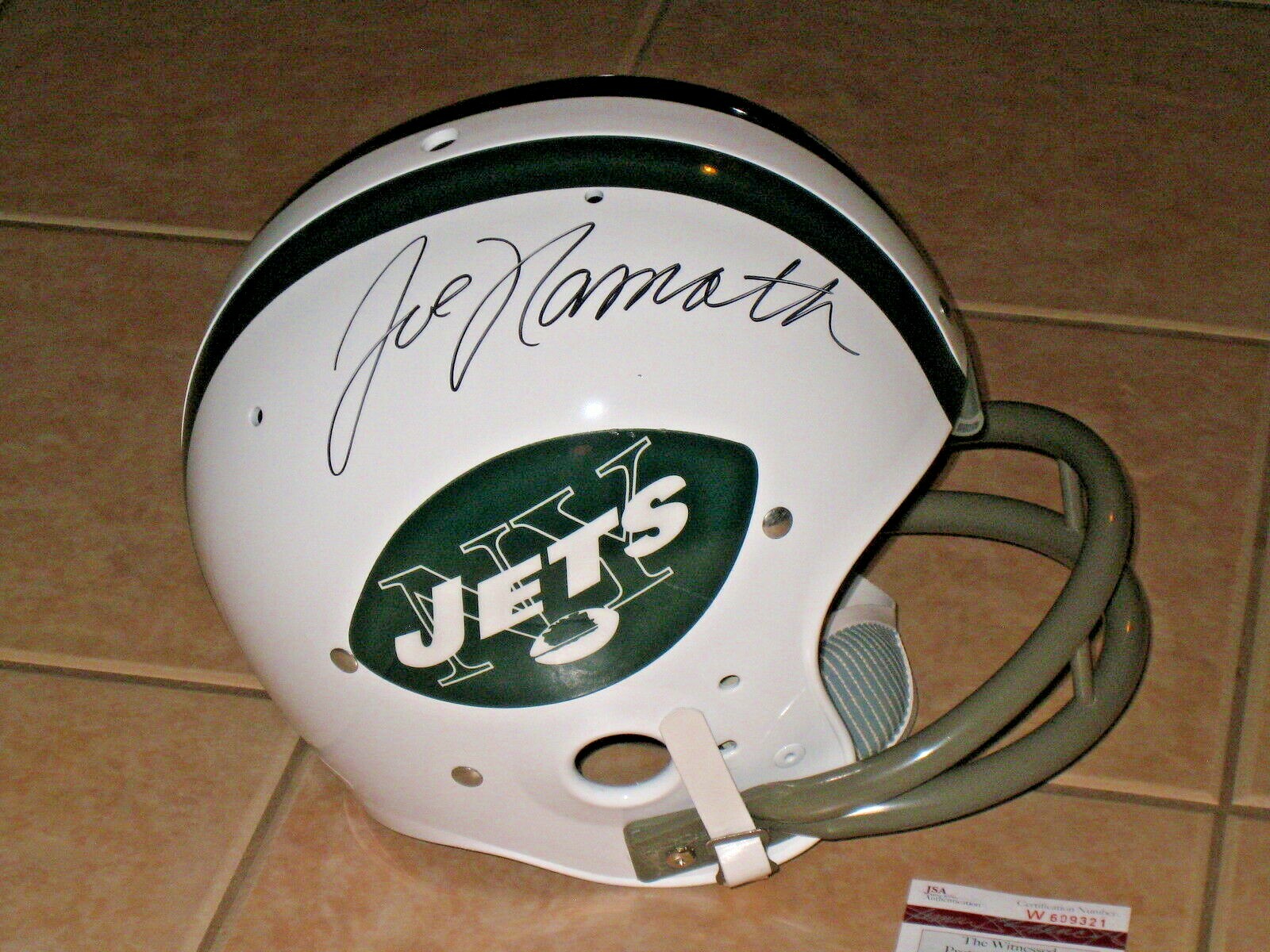Joe Namath John Riggins signed New York Jets HOF NFL Full Size TK ...