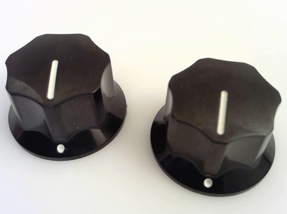 True Custom Shop® Vintage Skirted Knobs for Fender Mustang Jaguar Guitars | eBay