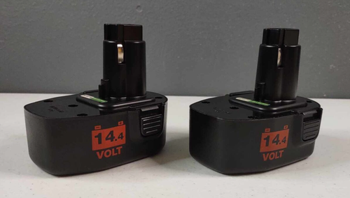 2 Black & Decker PS140 Rechargeable Power Pack Battery 14.4 Volt ...