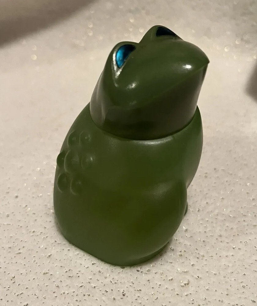 VINTAGE AVON EMERALD PRINCE MOONWIND GLASS FROG BOTTLE COLOGNE 50 ...