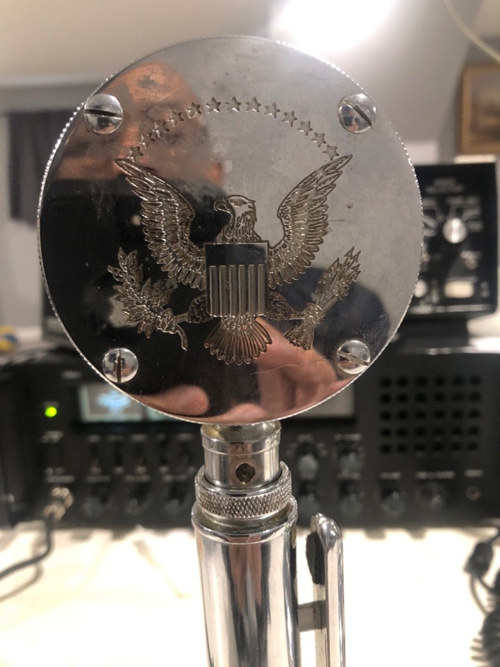 Astatic Silver Vint Eagle D-104 Eagle D-104 Silv Stand Microphone 8 Pin ...