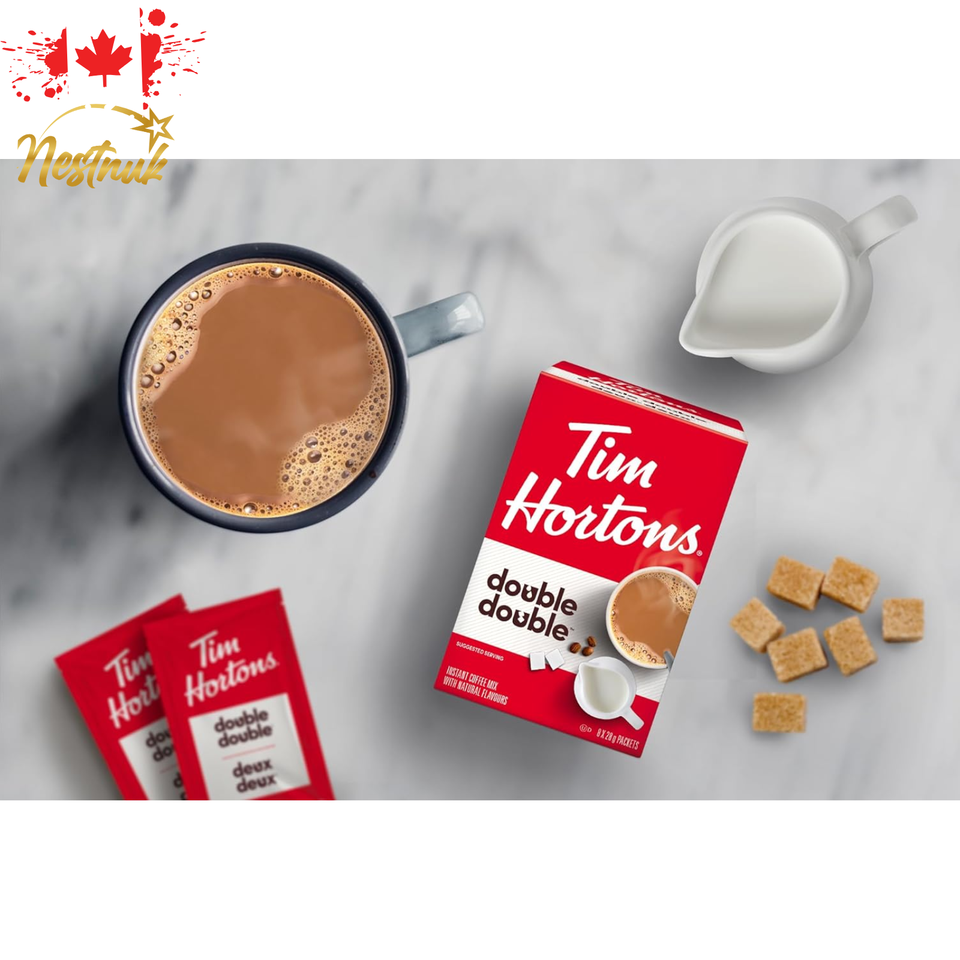 Tim Hortons Double Double Instant Coffee Packets | 8 Count | eBay