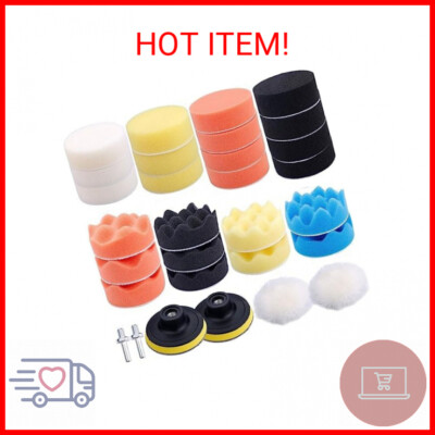 Augshy Polishing Pad, 31 Pcs 3 Inch Polishing Pad Kit, 3 Inch Buffing ...