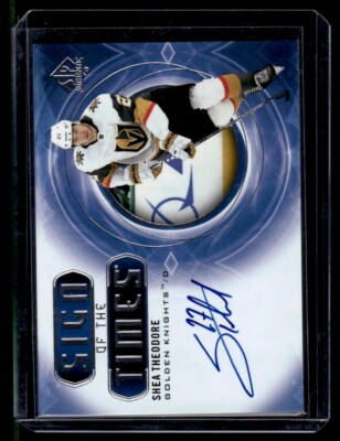 2020-21 SP Authentic Sign of the Times Shea Theodore Auto Vegas Golden ...