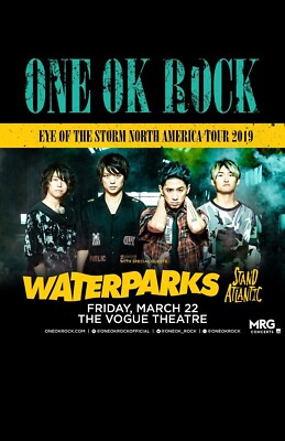 One OK Rock 2019Vogue Theatre Concert Poster 11 X 17 Framed | eBay
