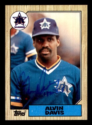 1987 Topps Baseball #235 Alvin Davis Signed Autograph (No COA) *e1 | eBay
