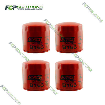 4 x BALDWIN B163 Lube Filter - Interchangeable with P550939, Z89a ...