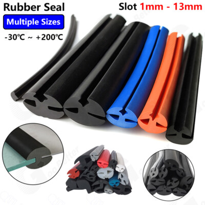 Car Boat Caravan Window Rubber Seal Slot 1mm - 13mm Black Filler Strip ...