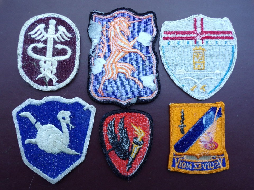 Military Patch Lot Uniform Shoulder Mix Cavalry Infantry US Army Units ...