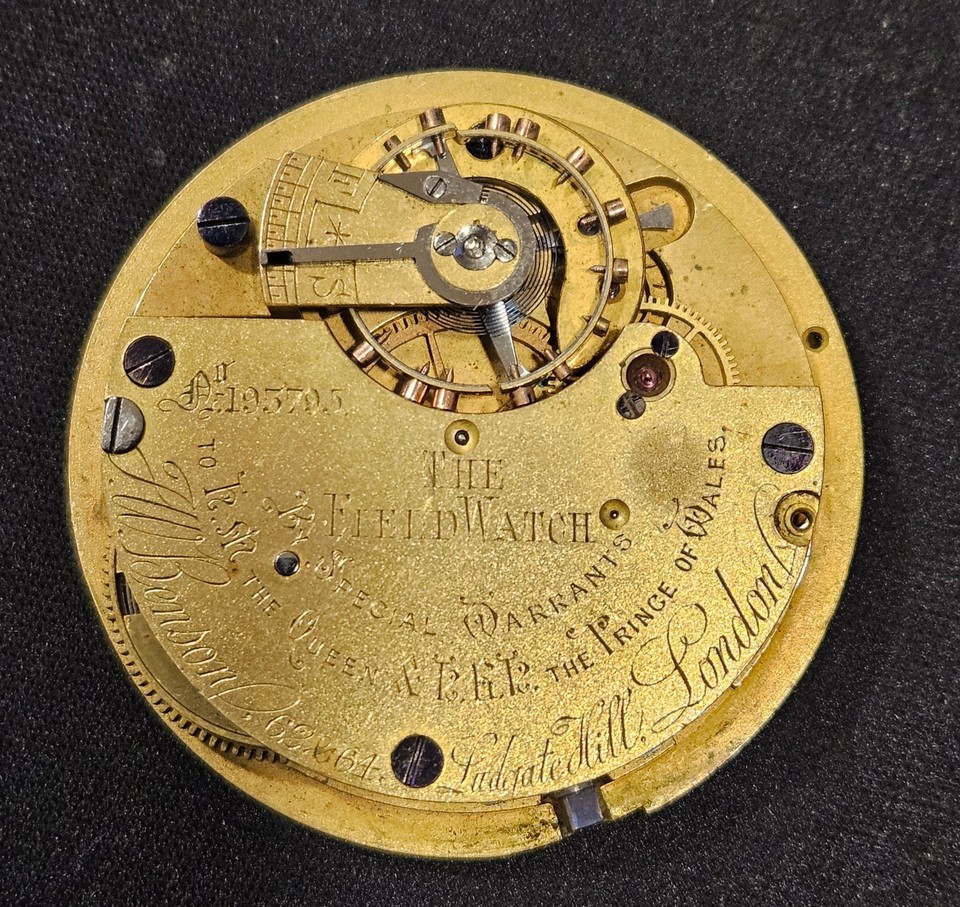 J.W. Benson London “The Field Watch” English Lever Pocket Watch ...