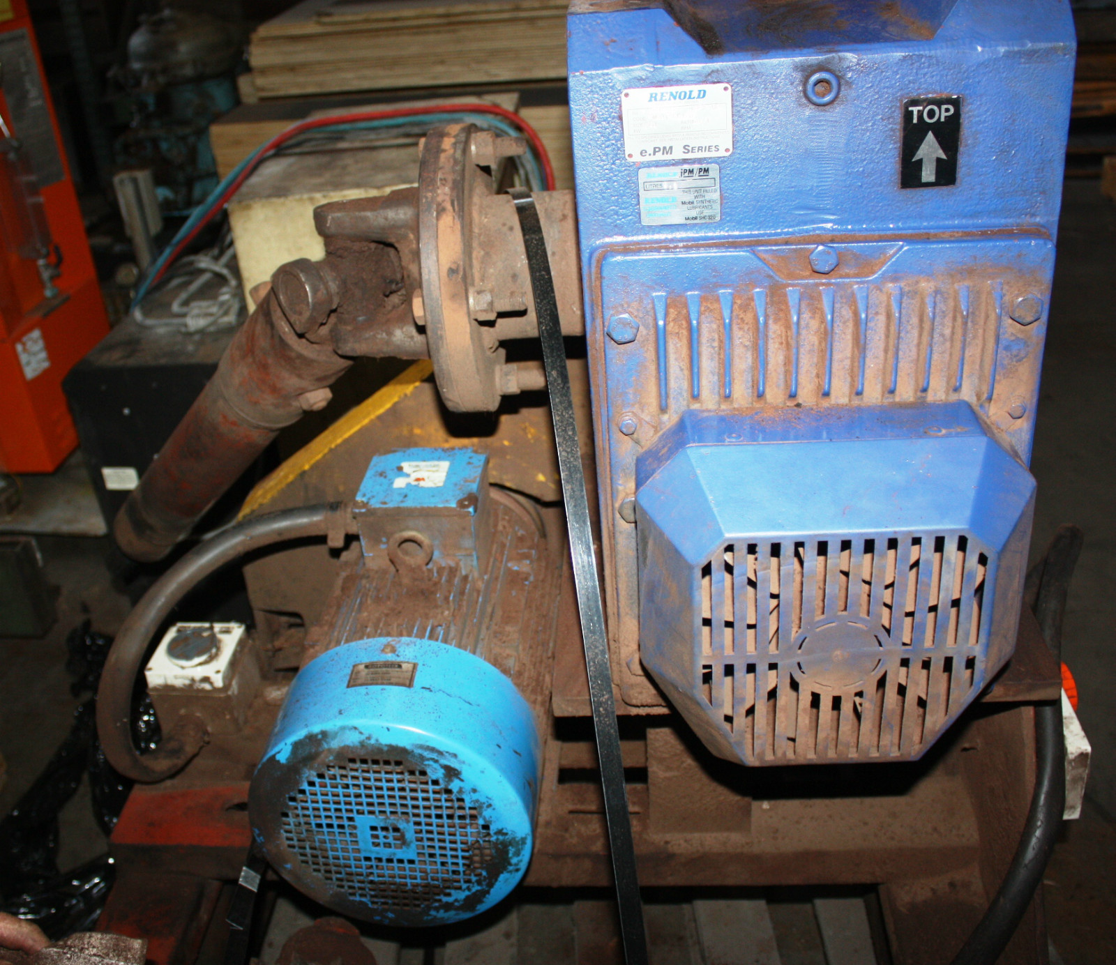 Renold Gearbox Ratio 60/1 & 5.5kw 3 Phase Western Electric Induction ...