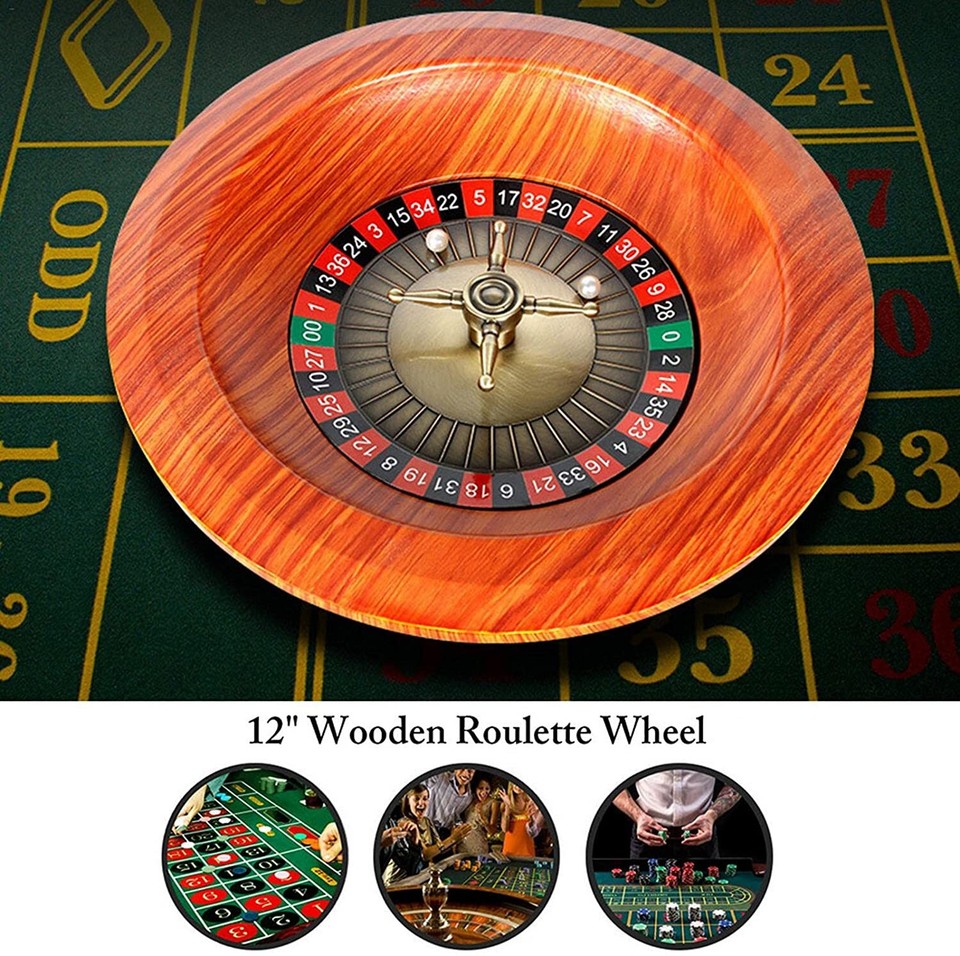 luning Wooden Roulette Wheel Set Professional Roulette Wheel European ...