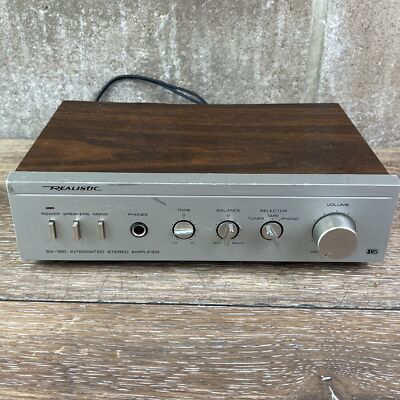 Realistic SA-150 31-1955 Gray & Brown Integrated Stereo Amplifier - For ...