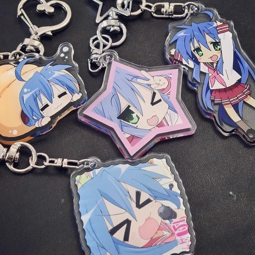 Lucky Star Konata Izumi Acrylic 5 cm Keychain Keyring Cosplay Gift ...