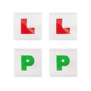 LEARNER AND PASS DRIVER MAGNETIC STICKERS MOTORBIKE CAR DRIVER PLATE ...