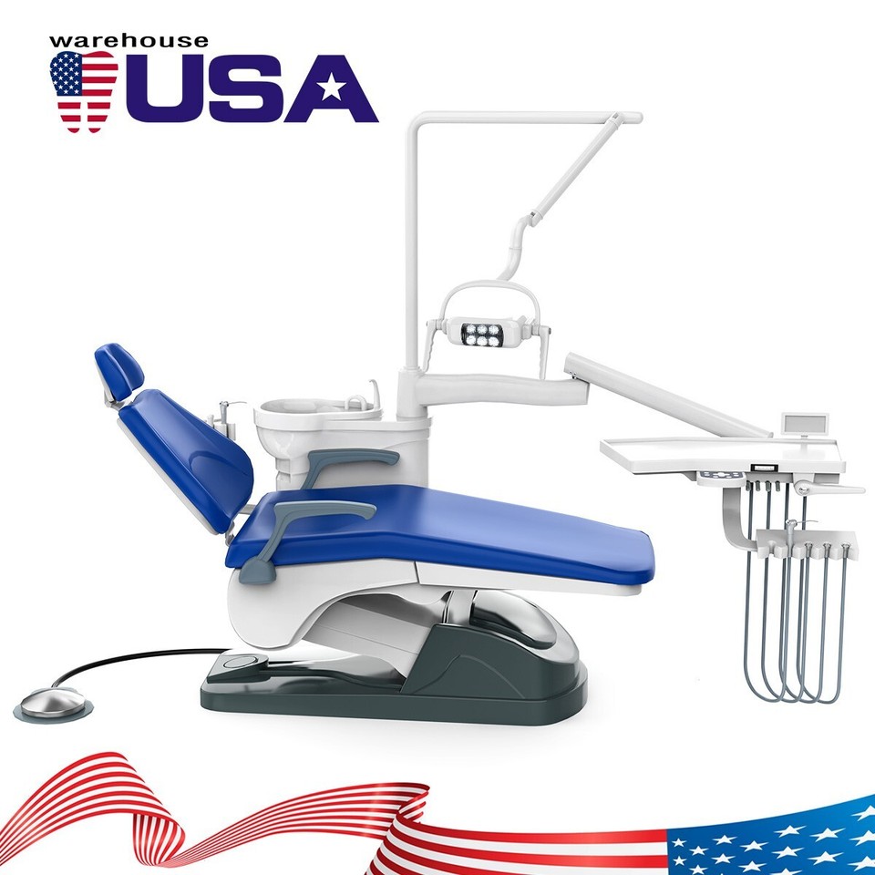 Dental Unit Chair Light Computer Controll DC Motor Premium Leather ...