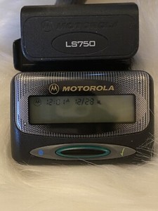 Motorola Flex Pager Beeper Digital Display w Holster Clip MHz TESTED | eBay