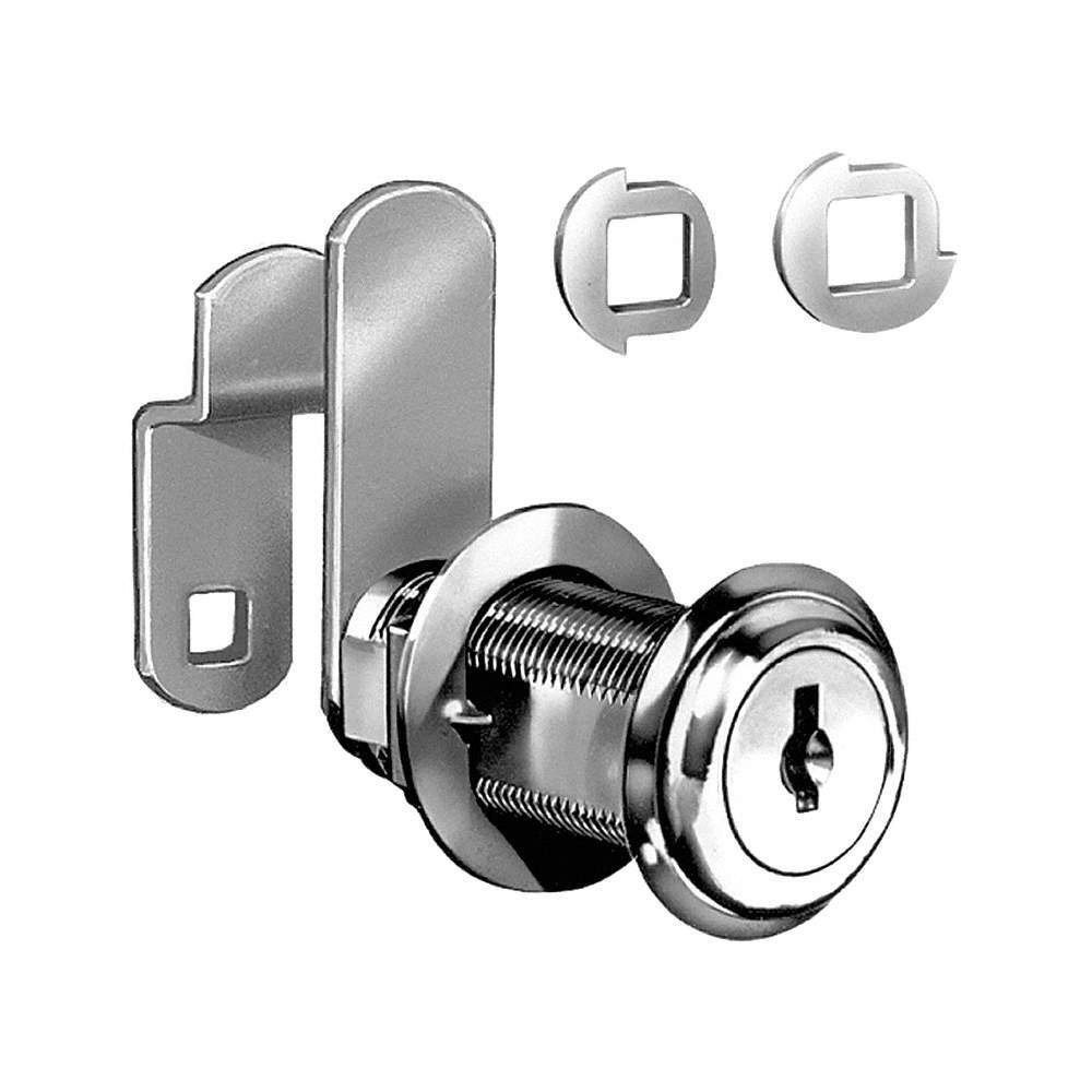COMPX NATIONAL C8060-C390A-14A Cam Lock,For Thickness 1 7/16 in,Nickel ...