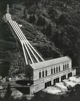 1950 Original Vintage ANSEL ADAMS Pit River Power Plant Electric ...
