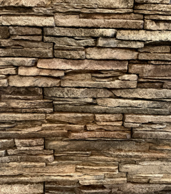 SAMPLE - SLATE Mocha - Exterior Stacked Stone Slips, Split Face Stone ...