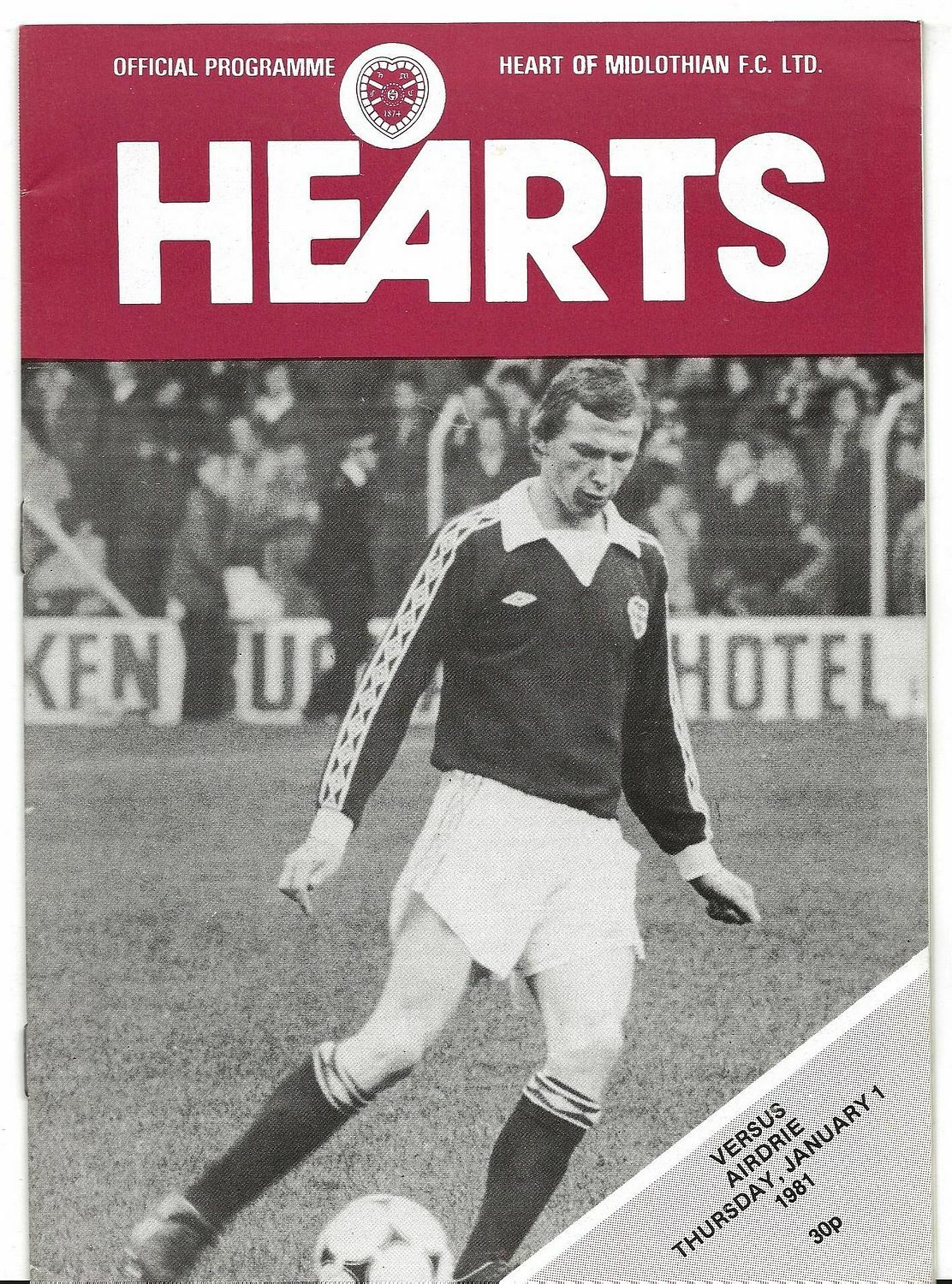 Football Programme>HEARTS v AIRDRIE Jan 1981 | eBay