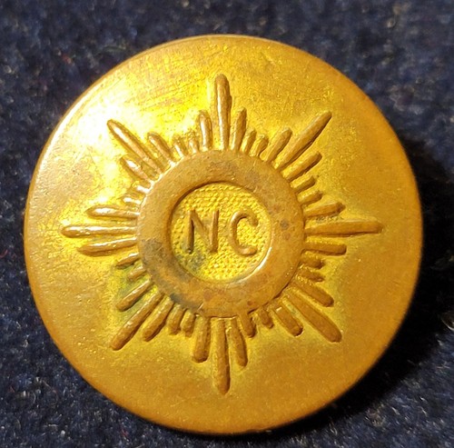 CIVIL WAR ERA CONFEDERATE NORTH CAROLINA LOCAL SUNBURST BUTTON ALBERTS ...