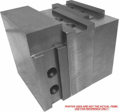 M3-15600F STEEL SOFT JAWS FOR 3.0mm x 60° SERR 15-18" CHUCK W/A 6" HT ...