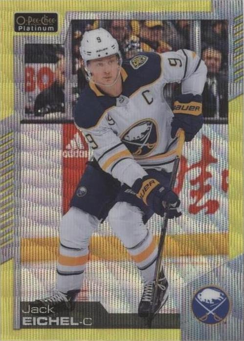 2020-21 O-Pee-Chee Platinum - Jack Eichel #8 Neon Yellow Surge for sale ...