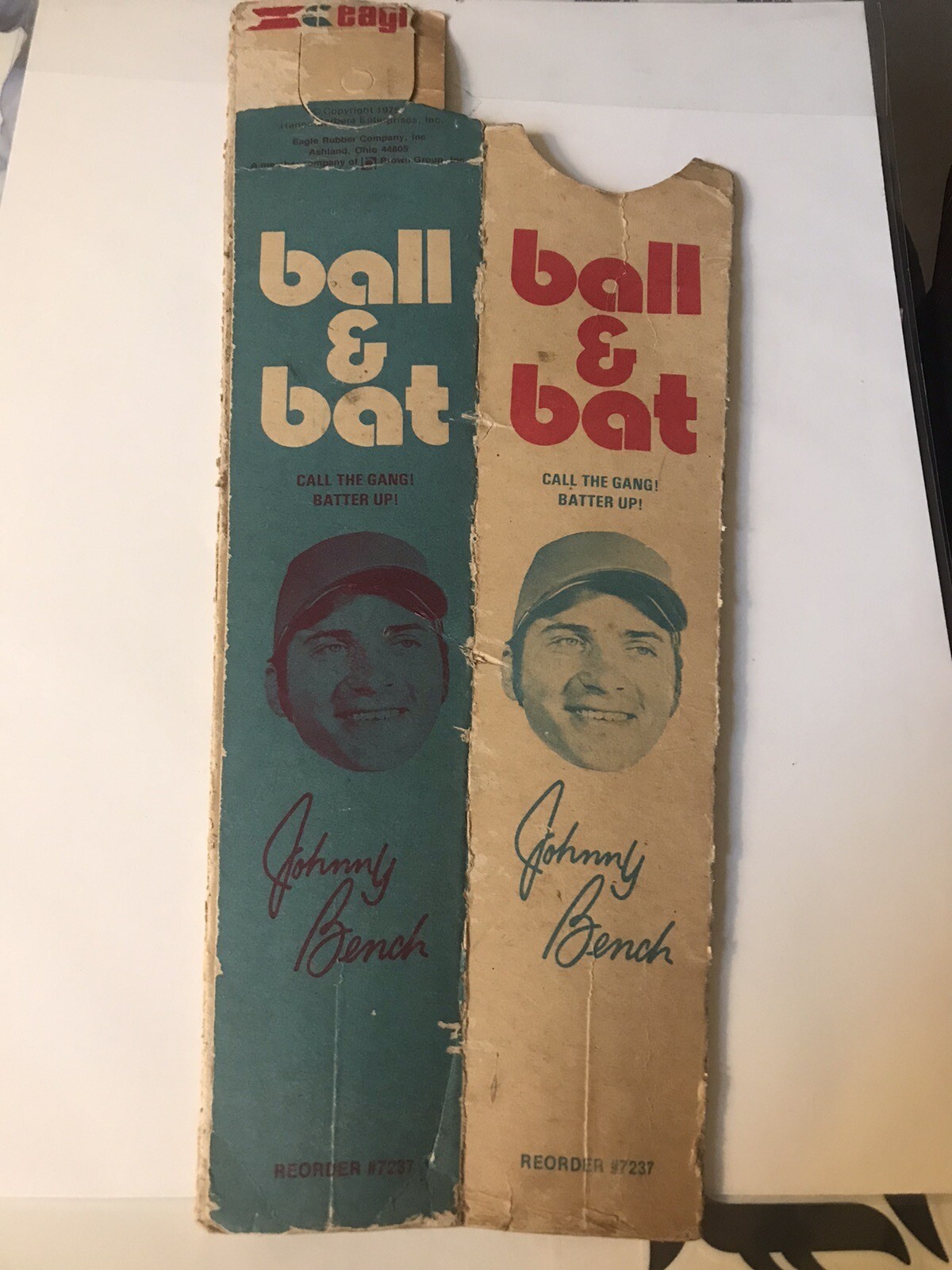 1975 Johnny Bench Batter Up Bat/Ball Packaging Cincinnati Reds | eBay