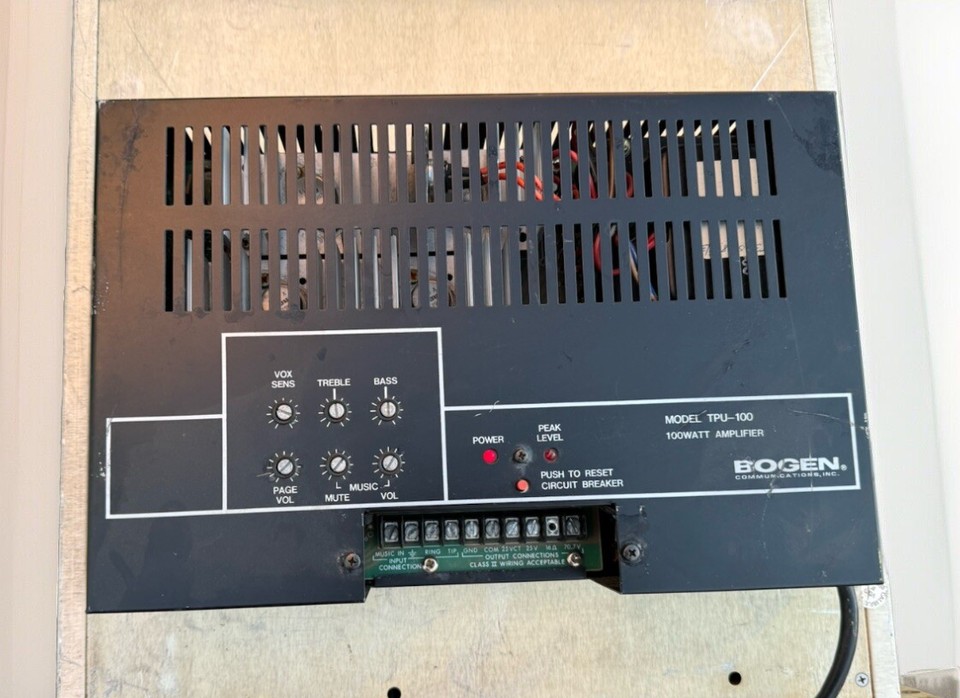 Bogen TPU100 TPU-100 100W Amplifier | eBay