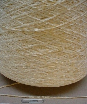 TD Pale Gold 1500 ypp Sport Wt Rayon Chenille Cone Yarn~ 2.5 - 2.7 lbs ...