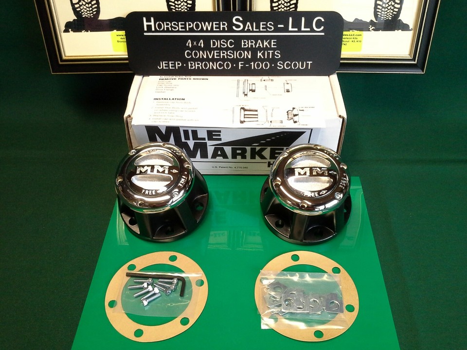MILE MARKER SUPREME LOCKING HUBS 481 for Jeep + Scout with 10 Spline ...
