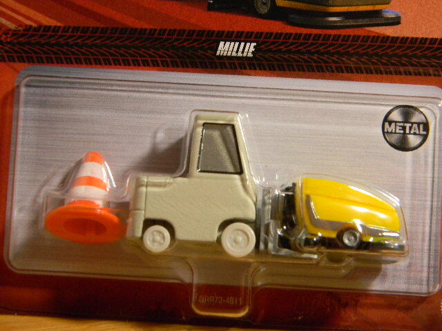 2022 Disney Pixar Cars "MILLIE" With Sweeper & Cone. Unopened Blister ...