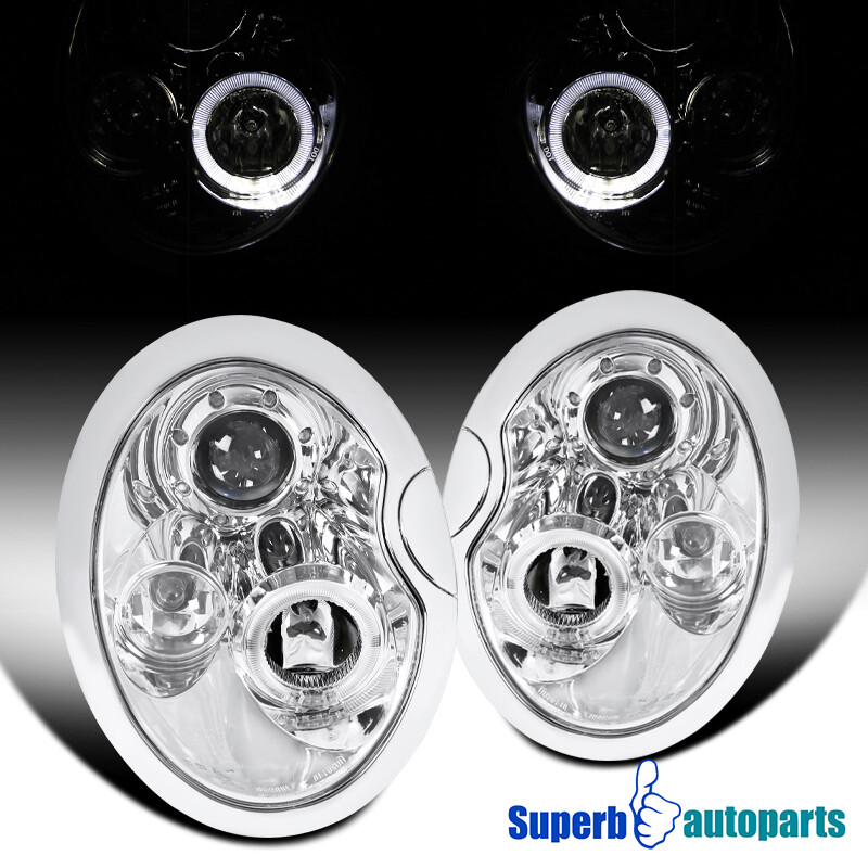 Fits 2002-2006 R50 R53 / 05-08 R52 Mini Cooper LED Halo Projector ...