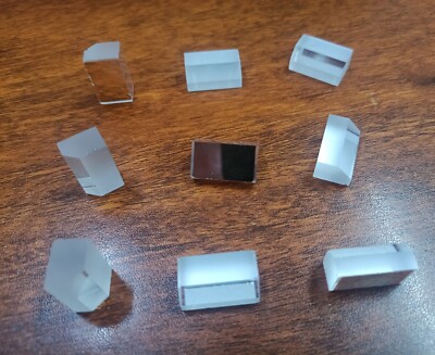 Defective 10PCS Optical Glass Trapezoid Reflector Mirror Prism Physics ...