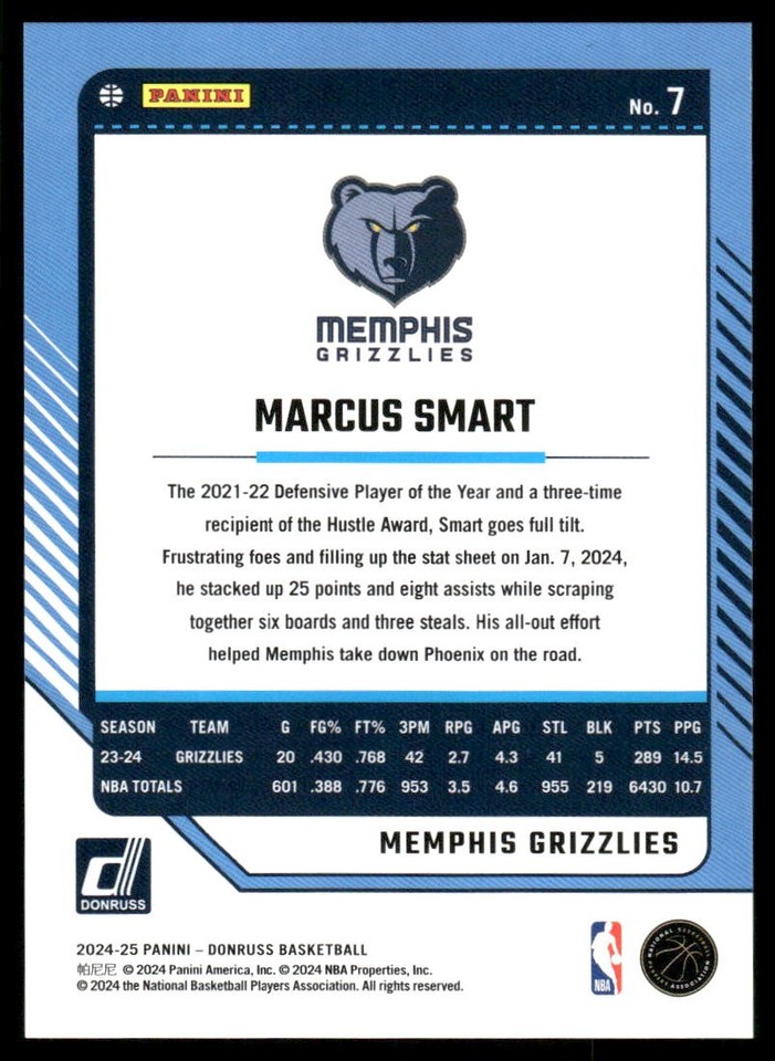 2024-25 Donruss - International Red Stars #7 Marcus Smart #/125 | eBay