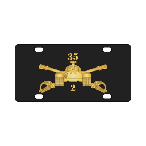 License Plate-Army - 2nd Bn, 35th Armor - Armor Branch wo Txt | eBay
